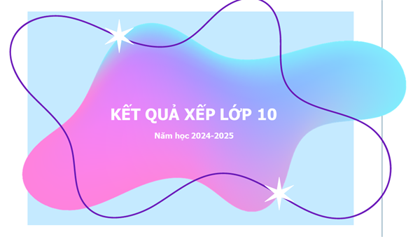 Thông báo kết quả xếp lớp 10 năm học 2024-2025 (đã điều chỉnh) | THPT Trung Giã